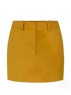Elisabetta Franchi Gabardine Skirt - Yellow