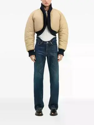 JEAN PAUL GAULTIER Ribbed Bomber Jacket - Neutrals