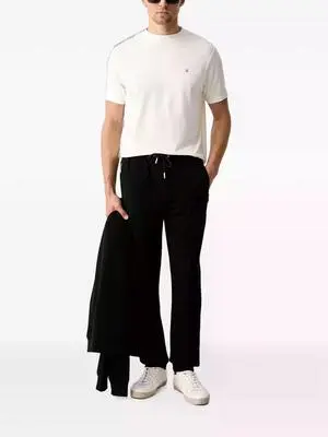 Karl Lagerfeld Drawstring Zipped-pocket Track Pants - Black