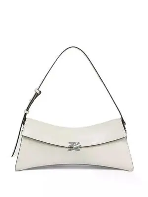 Karl Lagerfeld K/autograph Twist Logo-plaque Shoulder Bag - White