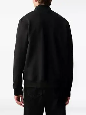 Karl Lagerfeld Logo Print Zip-up Sweatshirt