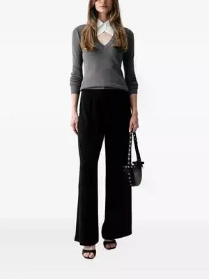 Karl Lagerfeld Ribbed V-neck Sweater