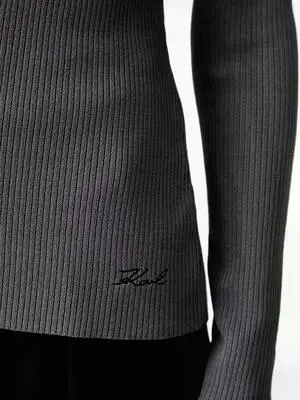 Karl Lagerfeld Ribbed V-neck Sweater