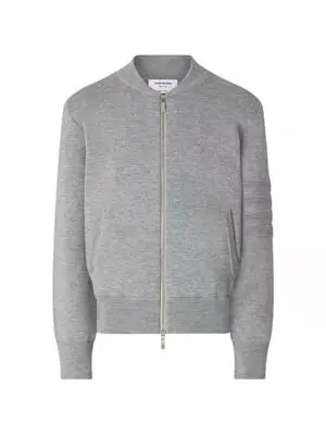 Thom Browne Milano-stitch 4-bar Bomber Jacket