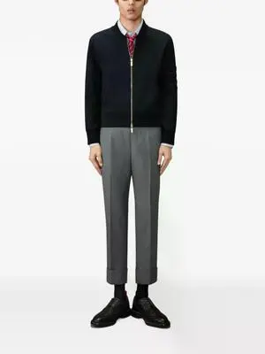 Thom Browne Milano-stitch 4-bar Bomber Jacket - Grey