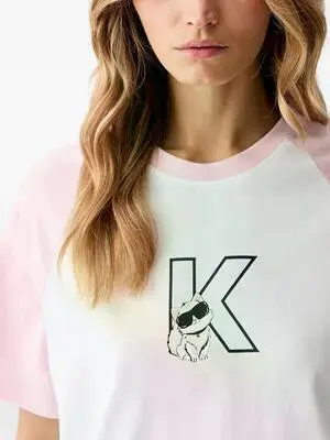Karl Lagerfeld K" Logo Print Raglan Sleeve T-shirt