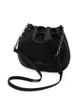 Karl Lagerfeld Logo-plaque Drawstring Bucket Bag