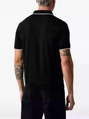 Karl Lagerfeld Logo-print Tipped Polo Shirt