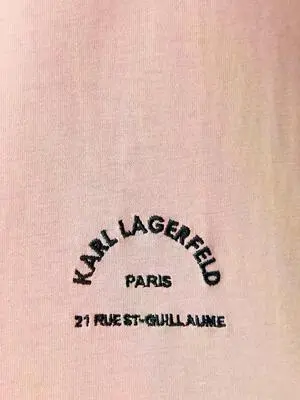 Karl Lagerfeld Embroidered Logo T-shirt