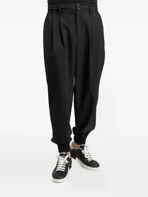 Dolce & Gabbana Pleated Elasticated-waist Trousers - Black