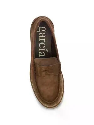 PEDRO GARCIA Suede Penny Loafers