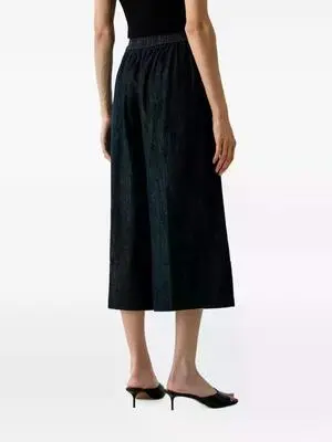 BENETTON Turn-up Cropped Wide-leg Jeans