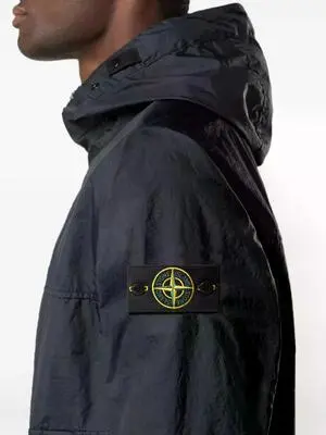 Stone Island Hooded Logo-patch Jacket