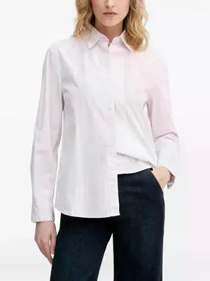 BENETTON Vertical-stripe Long-sleeved Shirt - Pink
