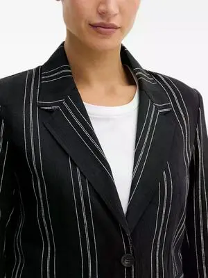 BENETTON Pinstripe-pattern Notched-lapels Blazer
