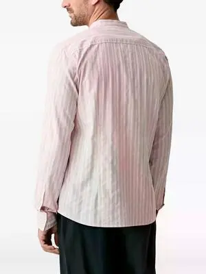 BENETTON Striped Band-collar Shirt