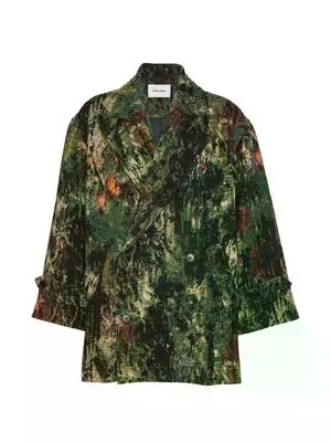 Henrik Vibskov Dimout Jacquard Coat - Green