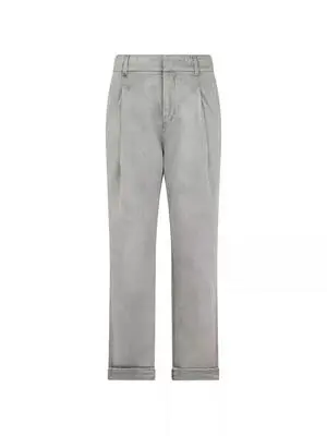 MOORER Turn-up Trousers - Grey