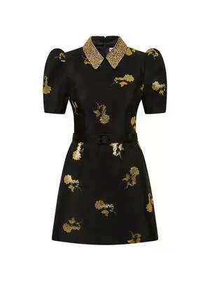 Rebecca Vallance Mariya Mini Dress With Diamante Embellished Collar