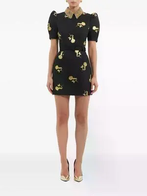 Rebecca Vallance Mariya Mini Dress With Diamante Embellished Collar