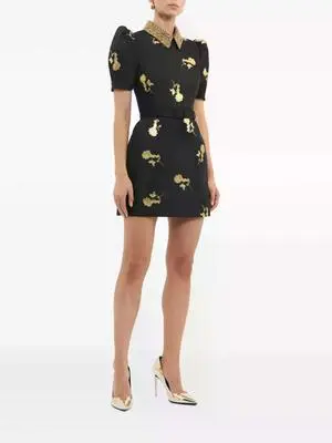 Rebecca Vallance Mariya Mini Dress With Diamante Embellished Collar
