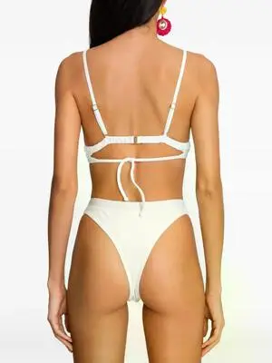 AMIR SLAMA X Tati Barbieri Geometric-cup High-waisted Bikini