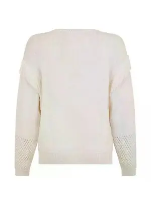 MOORER Fringe-trimmed Sweater
