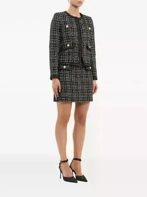 Rebecca Vallance Tweed Sequin Embellished Skirt