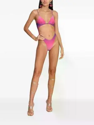 AMIR SLAMA X Tati Barbieri Gradient-effect Cut-out One-piece Swimsuit