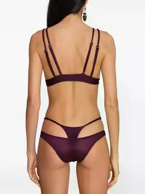 AMIR SLAMA X Tati Barbieri Mesh-panelled Cut-out Bikini