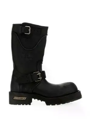 Balenciaga Venom Leather Boots - Black