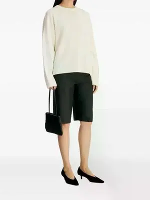 Loulou De Saison Cashmere Crew Neck Sweater - White