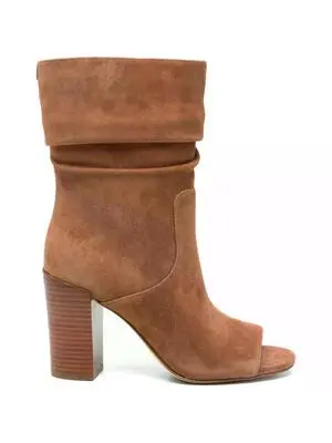 Michael Kors Shayna Slouchy Open-toe Ankle Boots - Brown