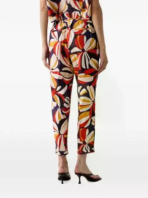 BENETTON Floral Print Tapered Trousers