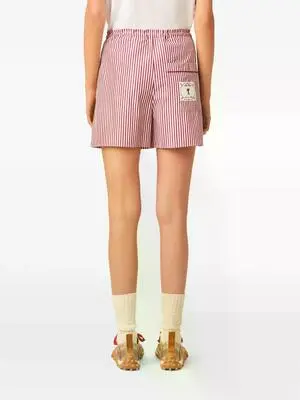 AMI Paris Cotton Striped Shorts
