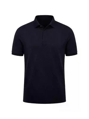 Emporio Armani Diamond-textured Polo Shirt