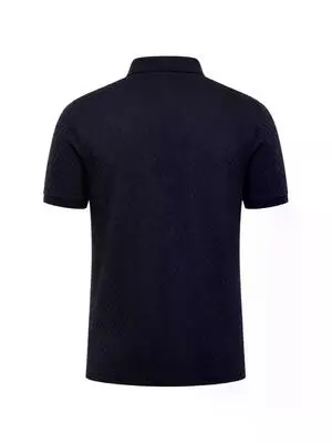 Emporio Armani Diamond-textured Polo Shirt