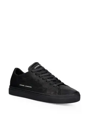 CRIME LONDON Logo Print Panelled Sneakers
