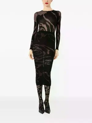 Wolford Rose-pattern Circular-knit Bodysuit