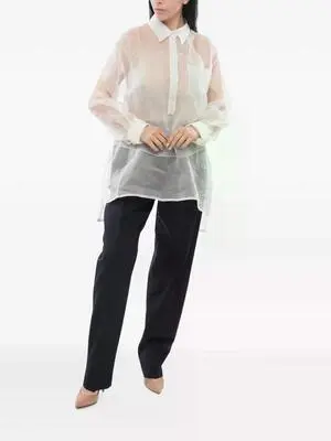 SUPER BLOND Sheer Silk Blouse