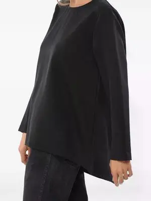 OBLÒ UNIQUE Asymmetric Oversized Long Sleeve Blouse