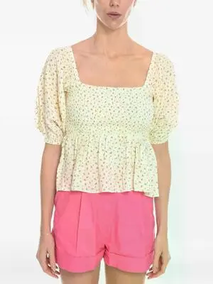 NOTES DU NORD Floral-print Blouse - Neutrals
