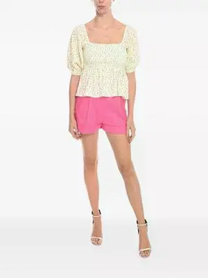 NOTES DU NORD Floral Print Puff Sleeve Blouse