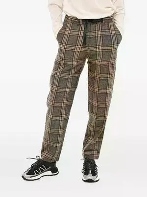 Woolrich Checked Wool-blend Trousers - Brown