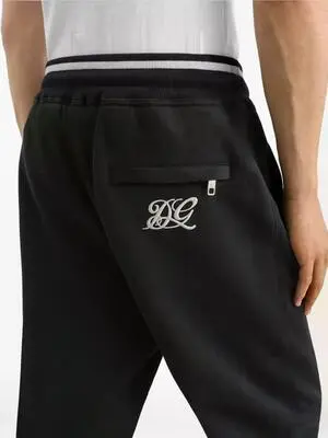 Dolce & Gabbana Cotton Jogging Trousers With Embroidery
