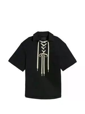 Simone Rocha Lace-up Rugby Polo Shirt