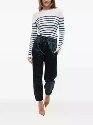 SA SU PHI Drawstring-waist Silk Track Pants