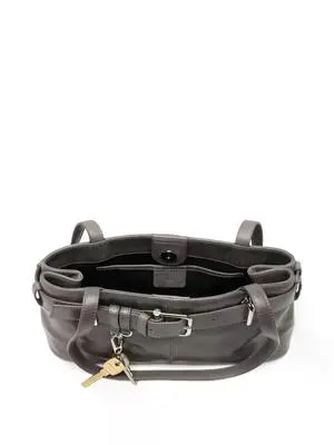 OSOI Buckle Detail Leather Tote Bag - Grey