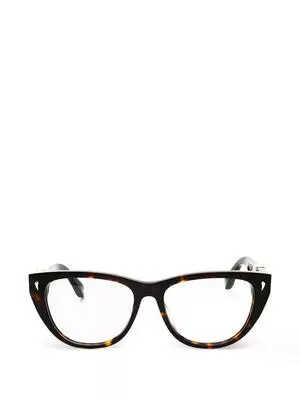 Roberto Cavalli Roberto Cavalli Tortoiseshell Effect Cat-Eye Eyeglasses Brown