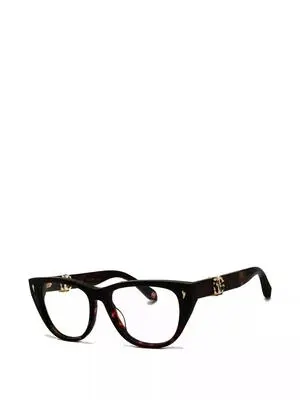 Roberto Cavalli Tortoiseshell Effect Cat-eye Eyeglasses - Brown